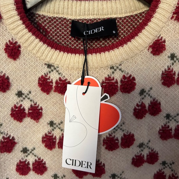 Cider | Sweaters | Cherry Cropped Sweater | Poshmark